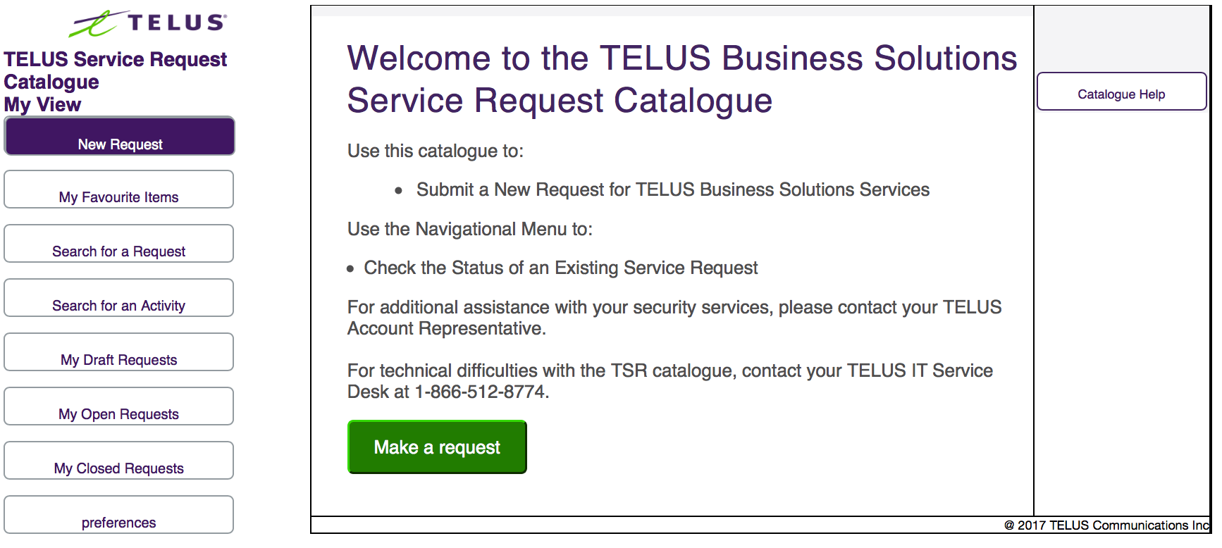 Adding a new user to the TELUS IT and Cloud Solutions Portal